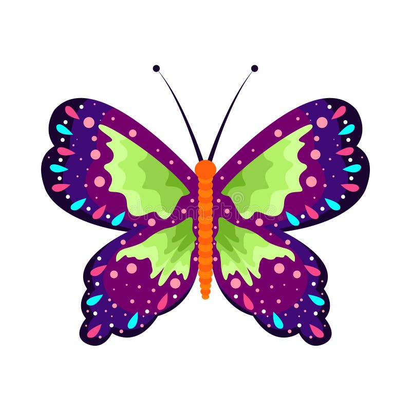Isolated Purple Butterfly Vector Illustration Stock Vector ...