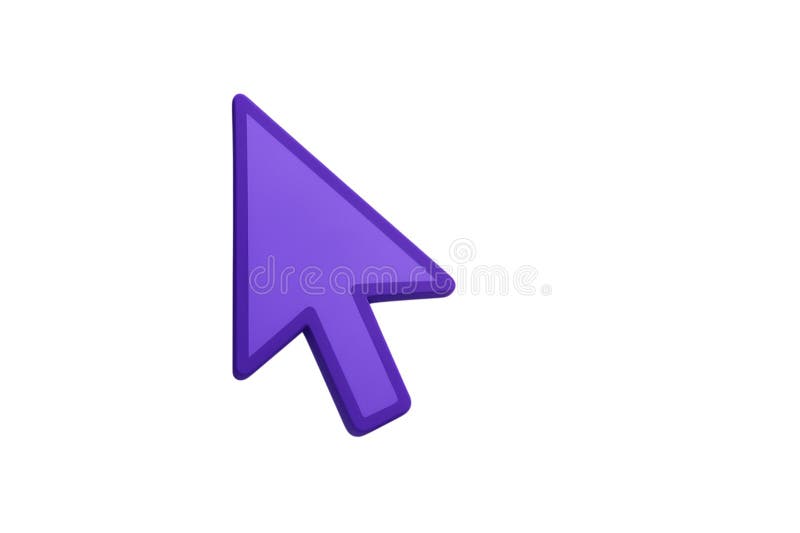 Cursor Arrow: Purple Pointer for Interface Design and User Experience ...