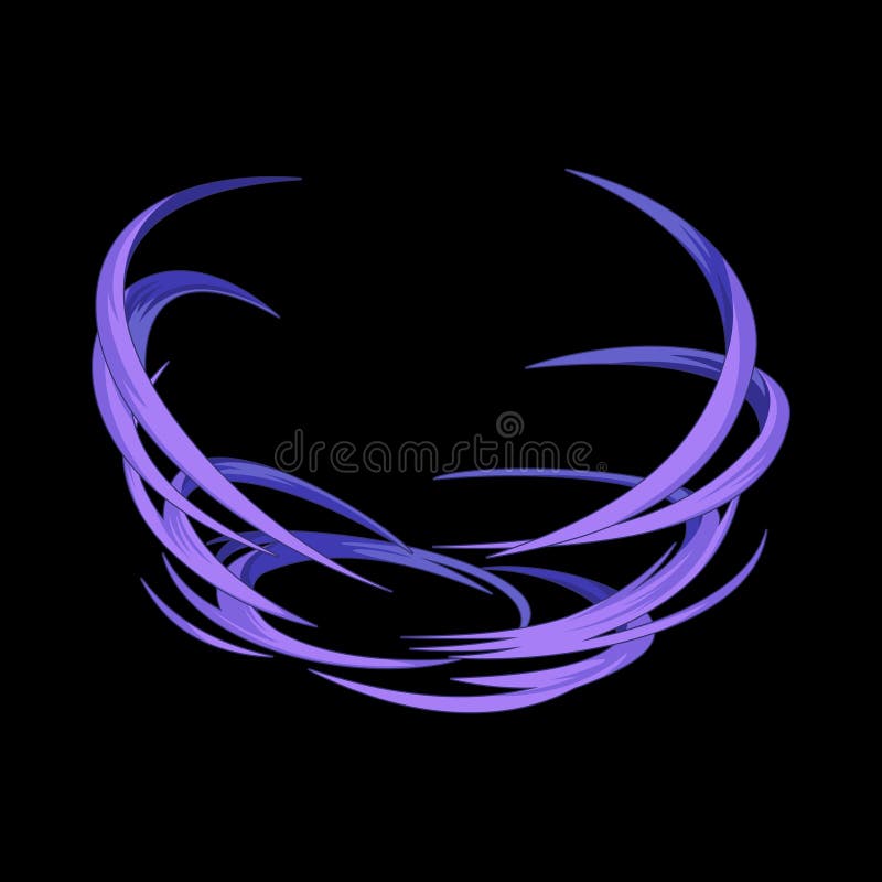 Isolated Purple Magic Aura Effect Stock Vector - Illustration of motion ...