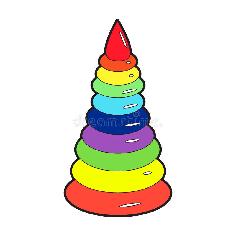 Pyramid stack stock vector. Illustration of stack, play - 94480033