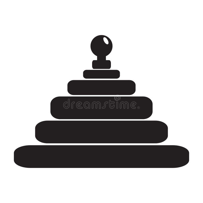 Pyramid stack stock vector. Illustration of stack, play - 94480033
