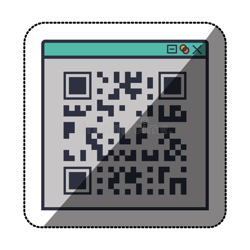 Isolated qr code design stock vector. Illustration of identification ...