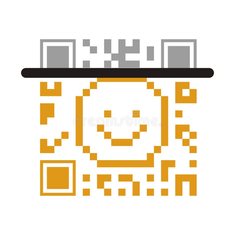 Isolated qr code design stock illustration. Illustration of code - 82604042