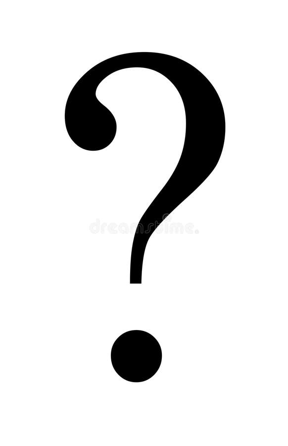 Question Mark Typographic Concept Design Stock Illustration ...