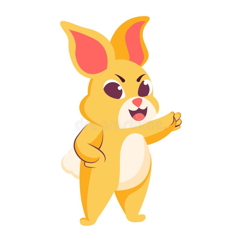 Isolated Sad Rabbit Cartoon Avatar Vector Stock Vector - Illustration ...