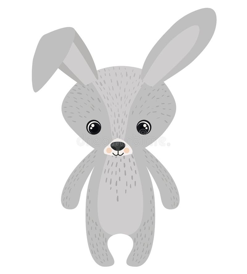 Isolated Rabbit Cartoon Design Stock Vector - Illustration of happy ...