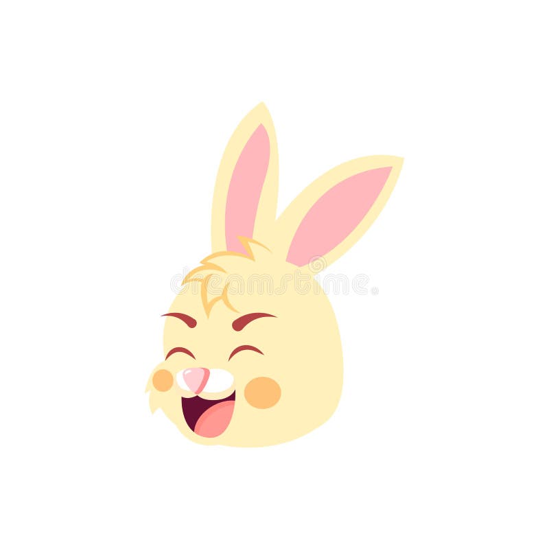 Isolated Rabbit Head Animated Vector Illustration Stock Illustration ...