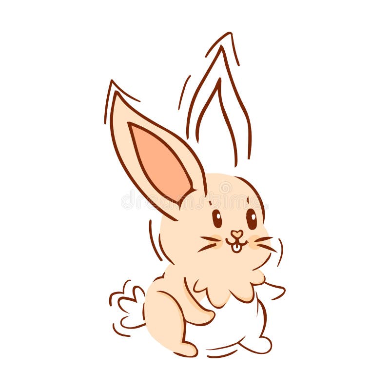 Isolated Sad Rabbit Cartoon Avatar Vector Stock Vector - Illustration ...