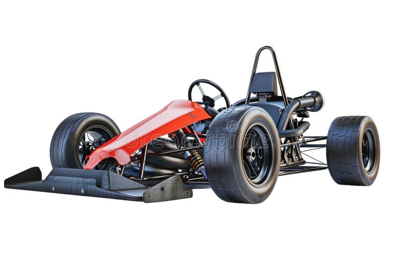 Isolated Racing Go Kart on Transparent Background Stock Illustration ...