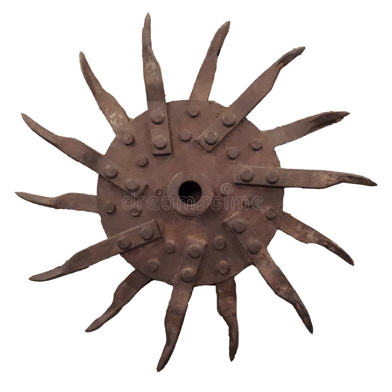 Isolated Radial Shape Iron Sculpture Stock Image - Image of radial ...