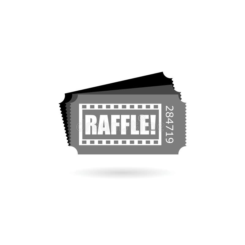 Isolated Raffle Ticket Sticker Icon Stock Illustration - Illustration ...