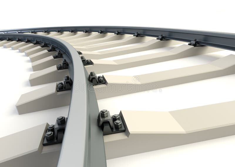 Isolated railway stock illustration. Illustration of perspective - 14667709