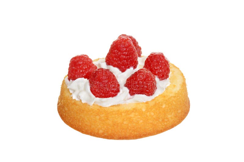 Isolated Raspberry Shortcake Stock Photo - Image of dessert, sugar ...