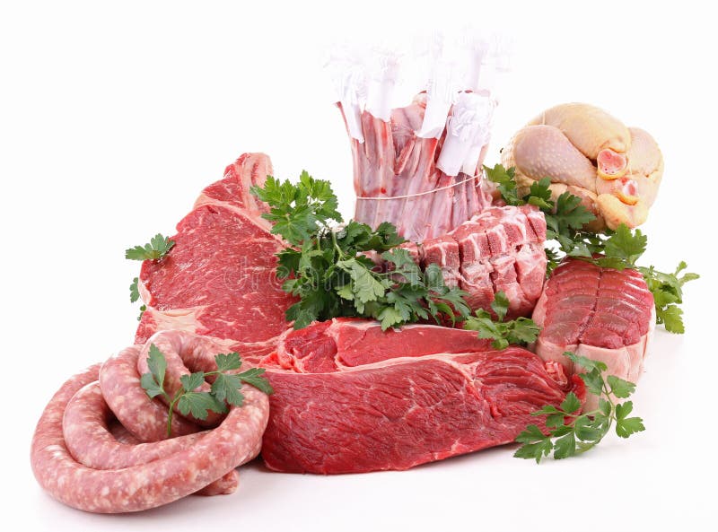 Raw meats stock photo. Image of studio, beefsteak, steak - 22492774