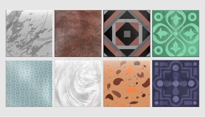 Colourful Square Shape Flooring Sample Stock Illustrations – 3 ...