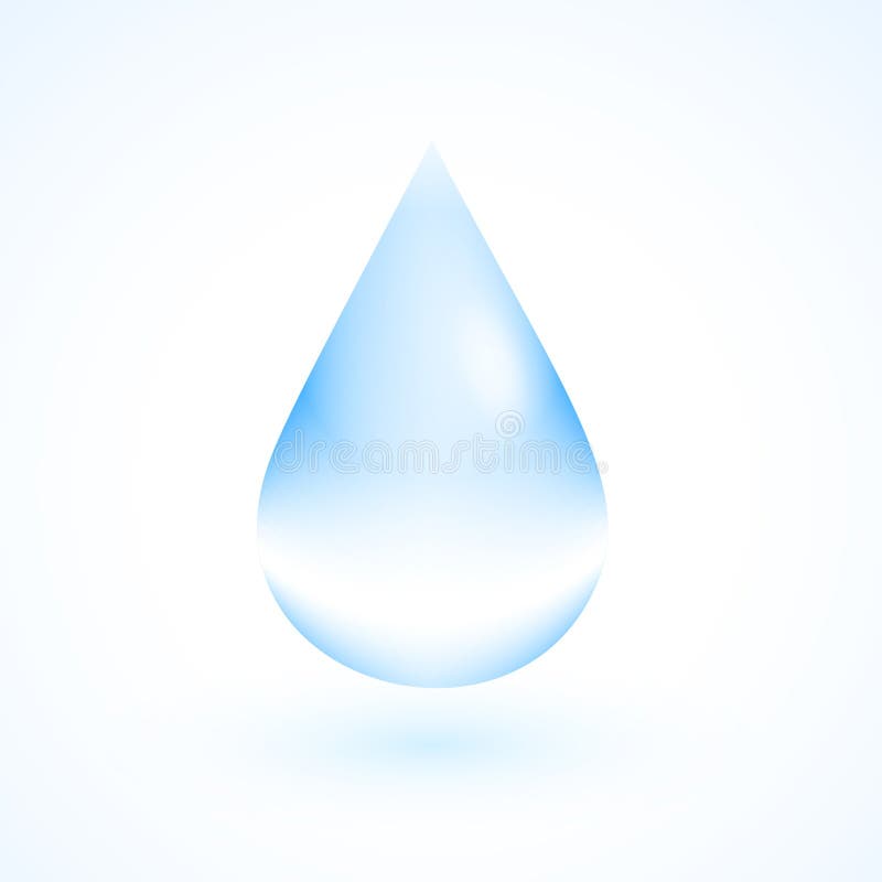 Isolated and Realistic Fresh Water Droplet Design Stock Vector ...
