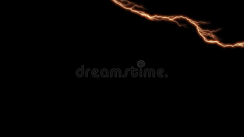 The Thunder Lightning on Black. Thunder Stock Illustration ...
