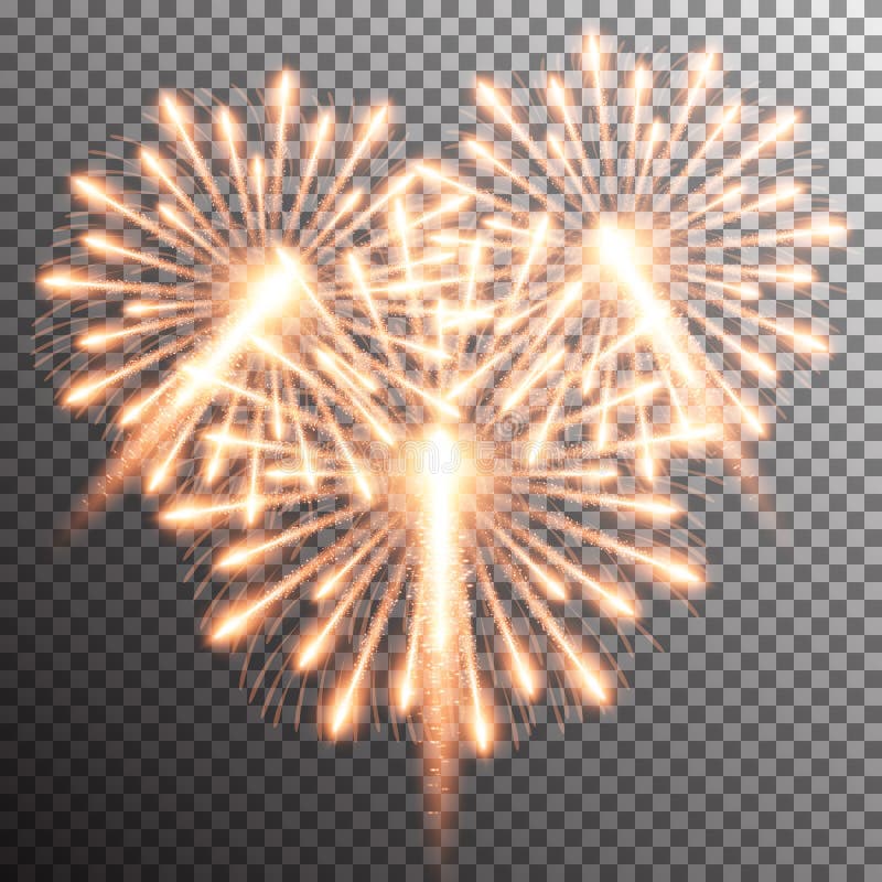 Realistic vector fireworks stock vector. Illustration of colors - 81024346