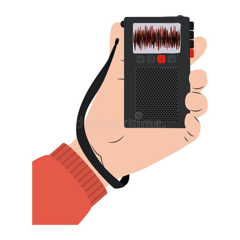 Recorder device icon stock vector. Illustration of broadcasting - 79193767