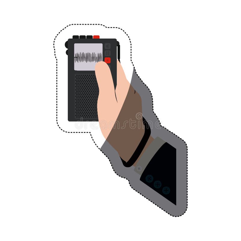 Isolated Recorder Device Design Stock Vector - Illustration of recorder ...