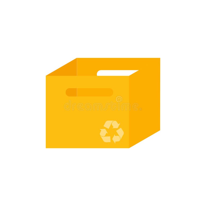 Isolated Recycle Brown Box Packaging Stock Vector - Illustration of ...