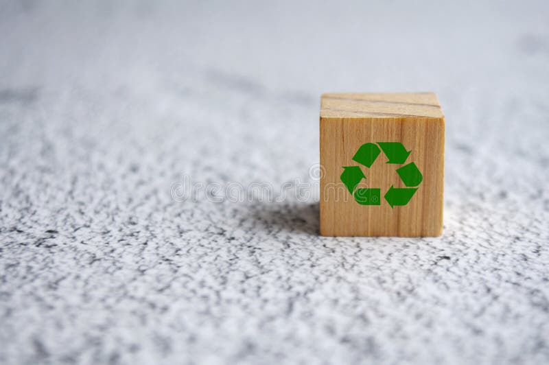 Isolated Recycle Symbol White Marble Recycling Concept Stock Photos ...