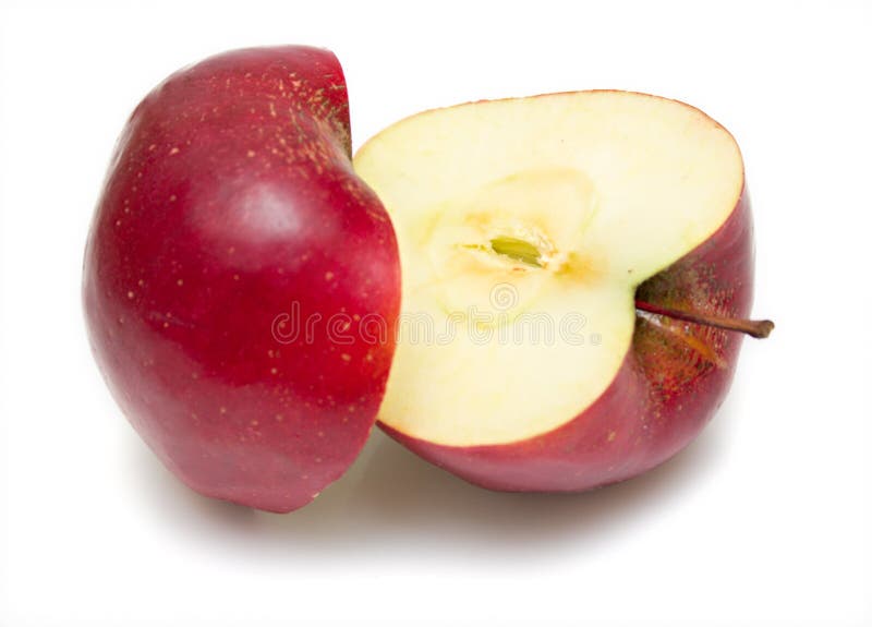 Isolated red apple 2 stock photo. Image of slice, dessert - 7207160