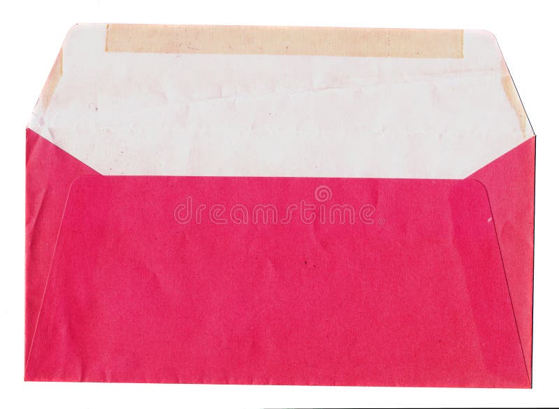 Isolated red envelope stock photo. Image of design, post - 23807656