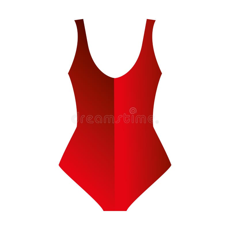 Isolated Red Female Swimsuit Bikini Icon Vector Stock Vector ...