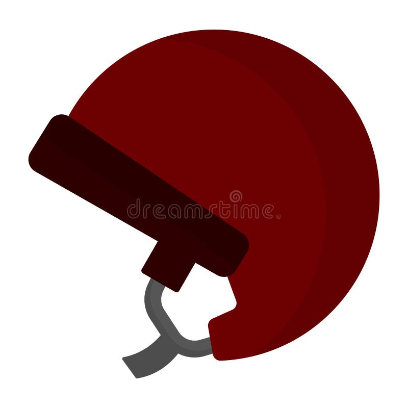 Isolated red helmet image stock vector. Illustration of clipart - 170868098