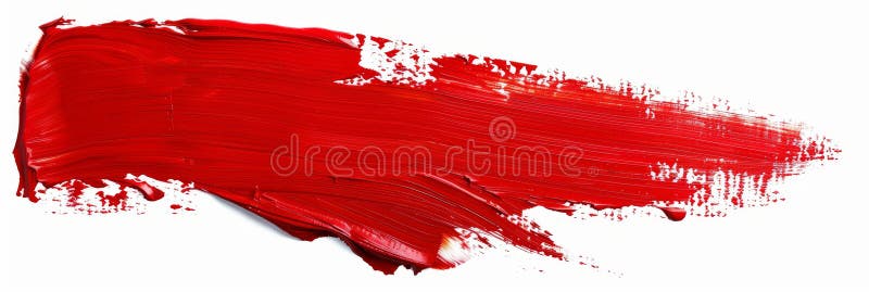 Isolated Red Paint Line on Transparent Background Stock Image - Image ...