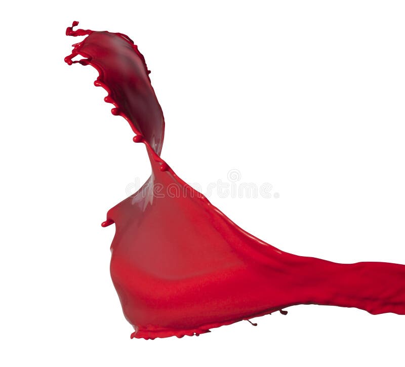 Red paint splash stock image. Image of liquid, painting - 16125153