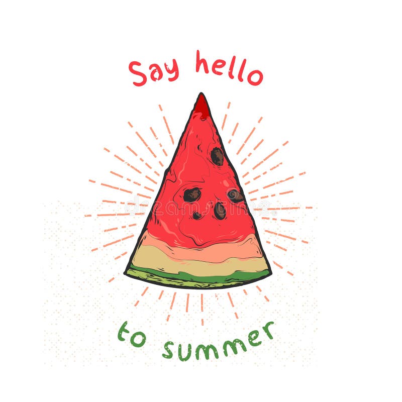 Watermelon Slogan Stock Illustrations – 384 Watermelon Slogan Stock ...