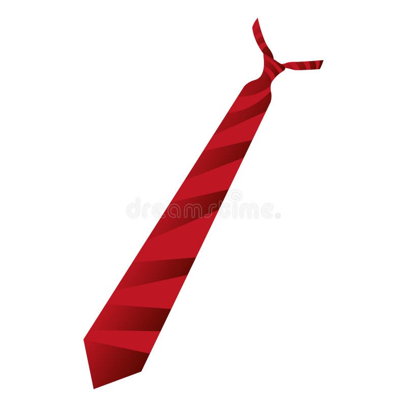 Isolated red tie image stock vector. Illustration of clipart - 175456948