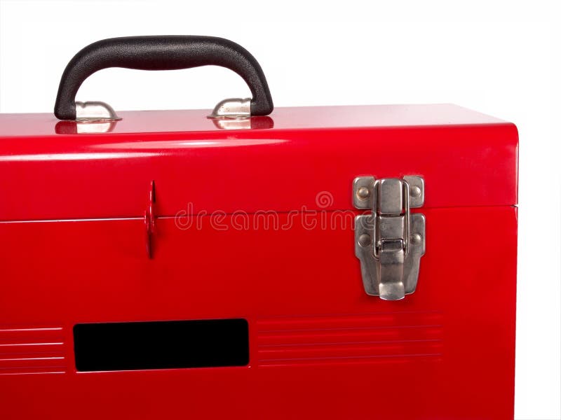 Isolated Red Toolbox Close-up Stock Image - Image of creative, metal ...