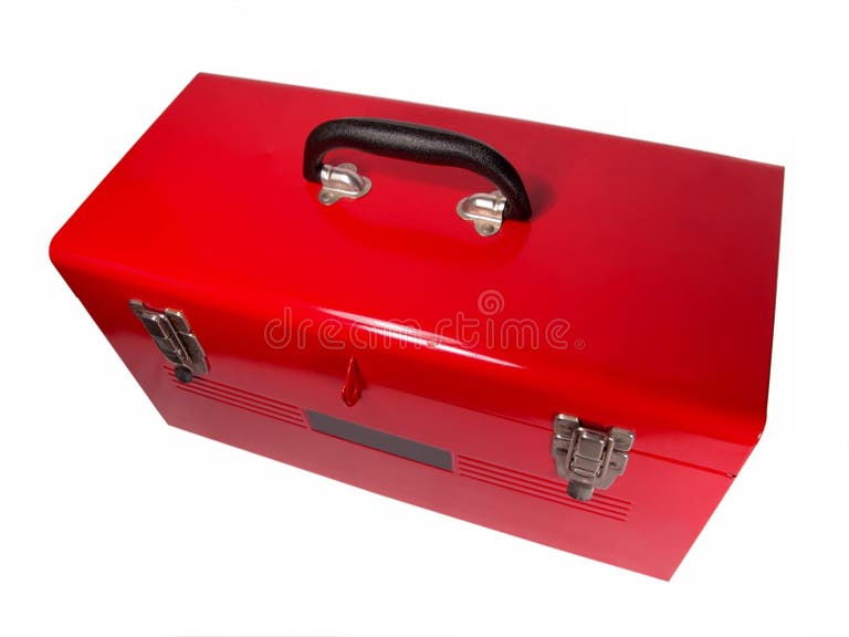 Isolated Red Toolbox Close-up Stock Photo - Image of engineering, build ...