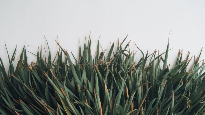 Isolated Reed Grass on a Clean White Background for a Minimal Nature ...