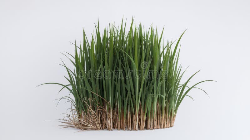 Isolated Reed Grass on a Clean White Background for a Minimal Nature ...