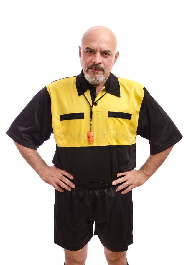 Isolated referee stock photo. Image of booking, sportswear - 34009660