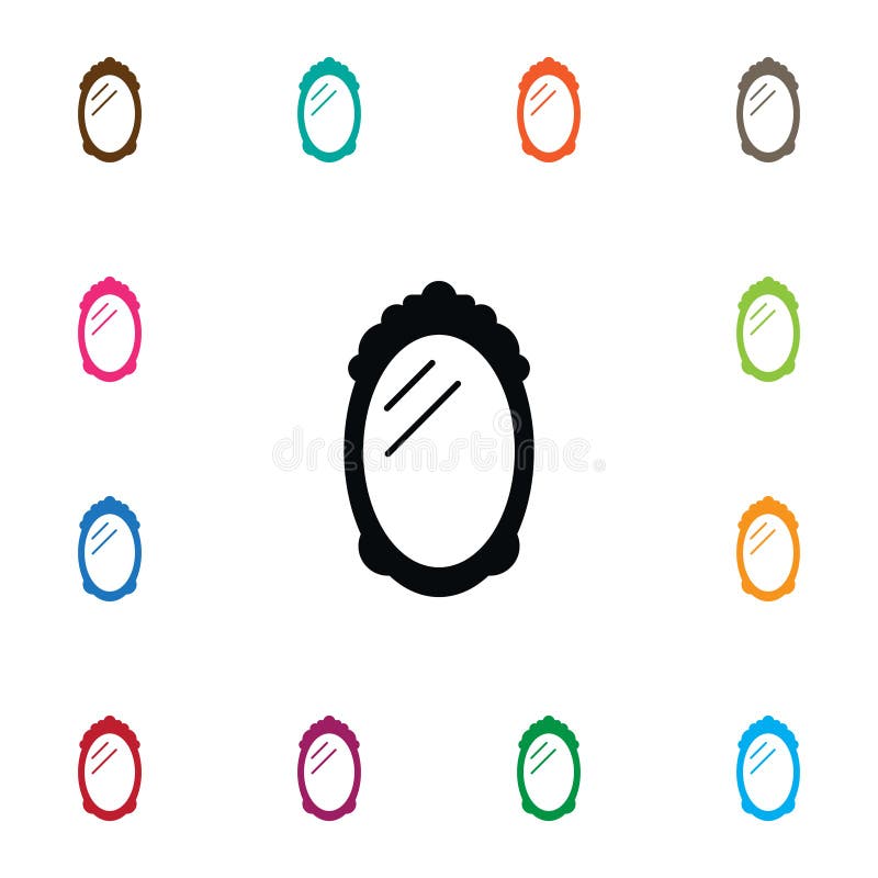 Isolated Reflector Icon. Glass Vector Element Can Be Used for Reflector ...