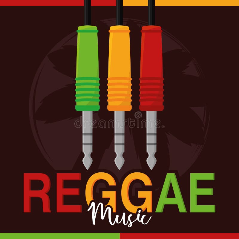 Isolated Reggae Sound Music Vector Illustration Stock Vector ...