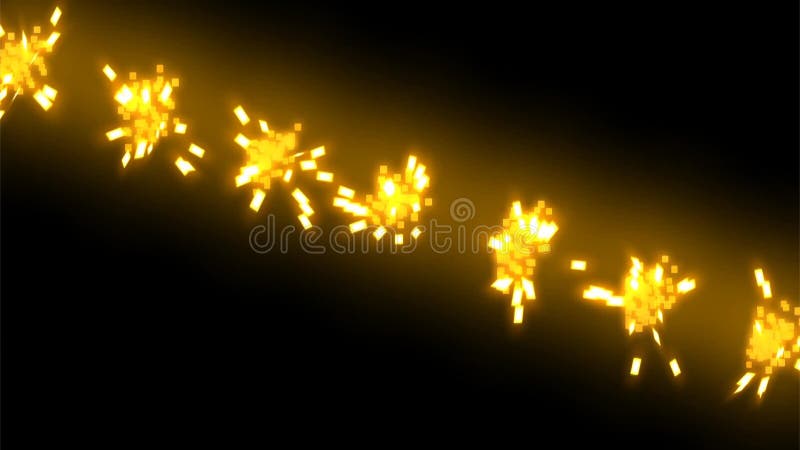 Isolated Retro Particle Effect In Variety Of Transition Animation