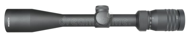 Riflescope with a Magnification Range between 4 and 12 Power Stock ...