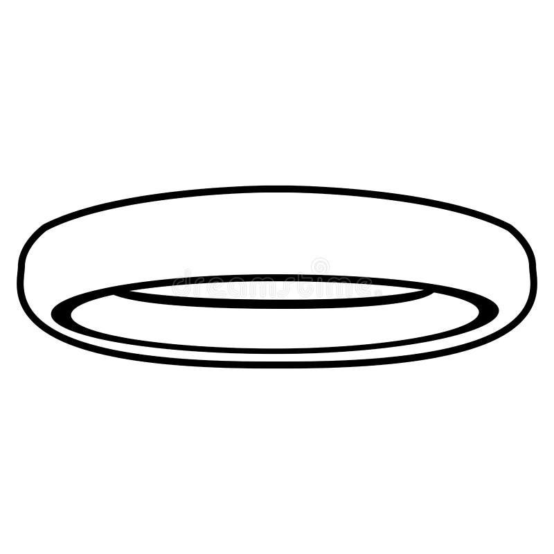 Isolated ring outline stock vector. Illustration of couple - 99535218