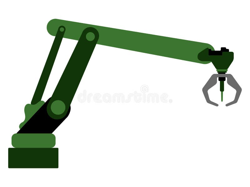 Isolated robotic arm icon stock vector. Illustration of industrial ... Isolated robotic arm icon stock vector. Illustration of industrial ...