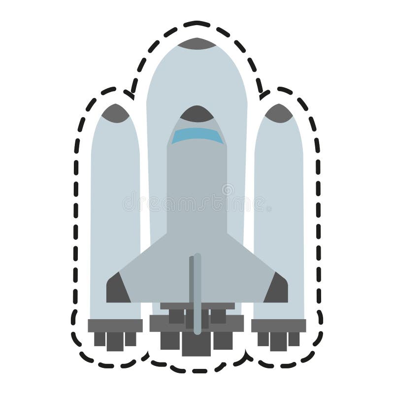 Rocket Design. Science Concept. Cosmos Icon, Vector Illustration Stock ...