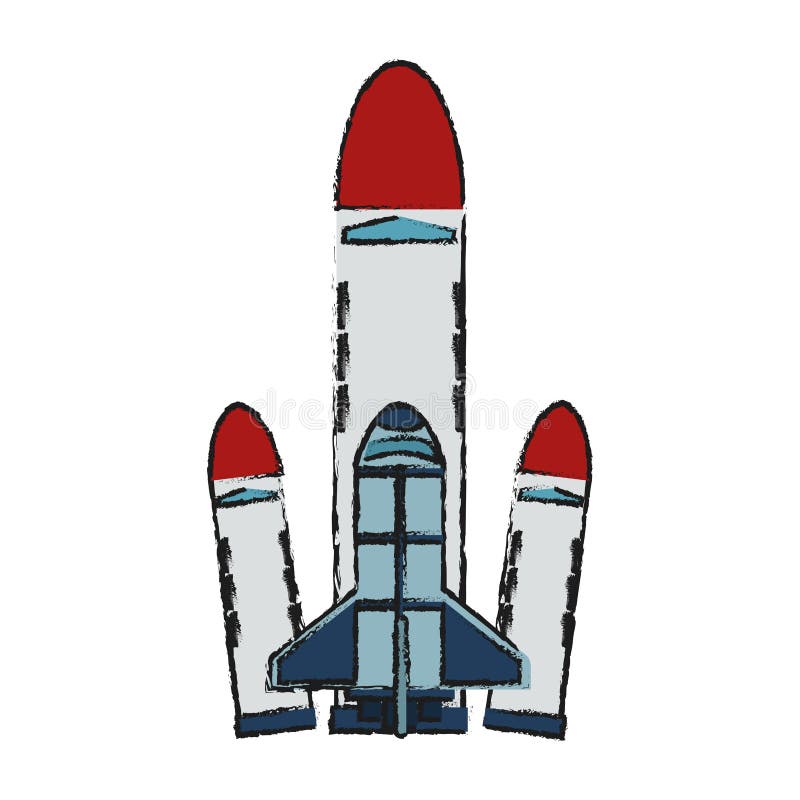 Rocket Design. Science Concept. Cosmos Icon, Vector Illustration Stock ...