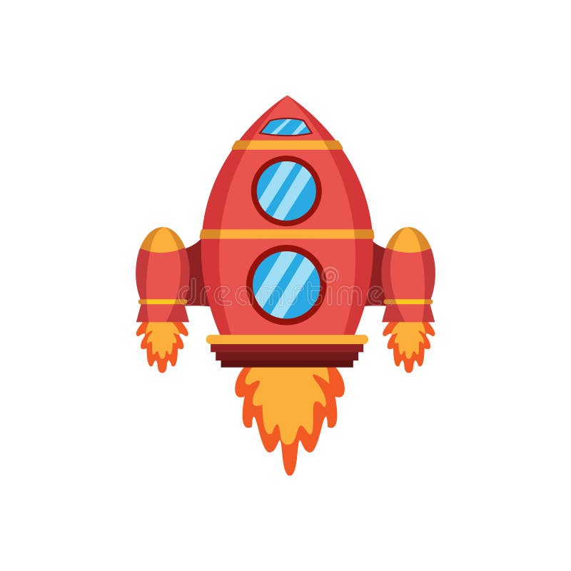 Isolated rocket icon stock vector. Illustration of cartoon - 209047493