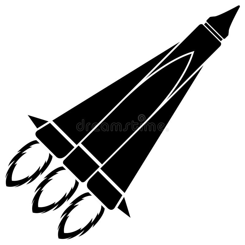 Rocket taking off stock vector. Illustration of galaxy - 119654056