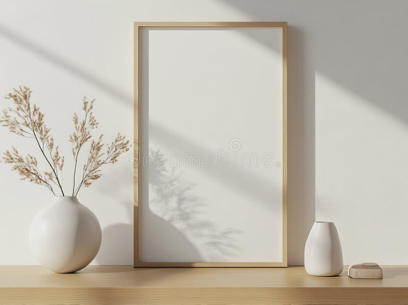 Isolated Roll Up Poster Mockup Template on White Background. Vertical ...